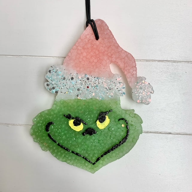Lush Blush Pink Hat Sparkle Grinch – Rear View Jewels